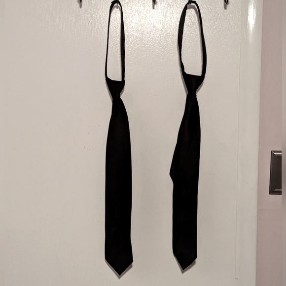 George | Accessories | 2 Black Zipper Ties | Poshmark